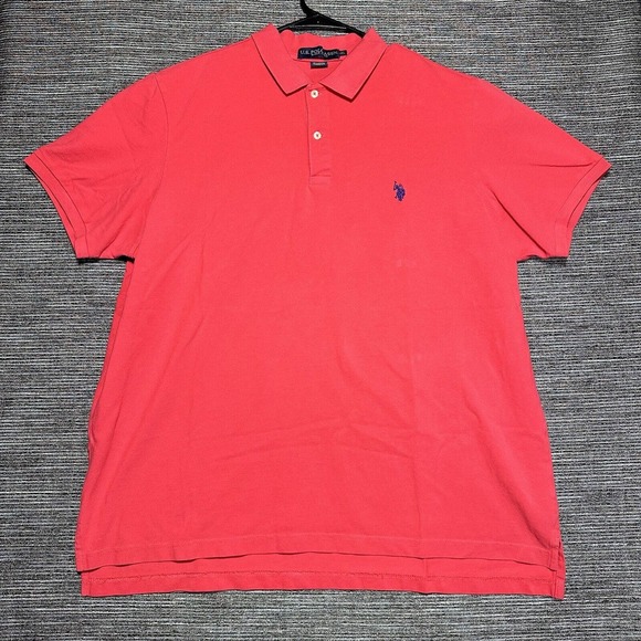 U.S. Polo Assn. | Shirts | Us Polo Assn Mens Polo Shirt Xxl Red Short ...